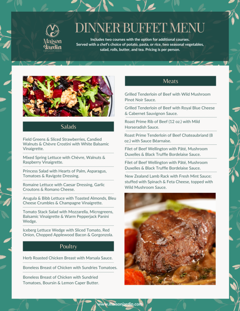 Menus – Maison & Jardin